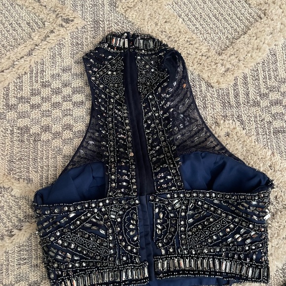 Splash | Dresses | Splash Prom Dress By Landa Navy Blue 2piece Formal ...